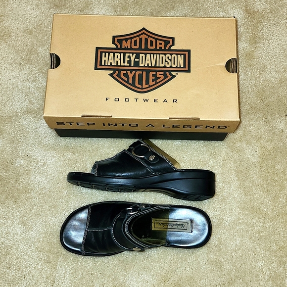Harley-Davidson | Shoes | Harley Davidson Womens Marla Harness Slides ...